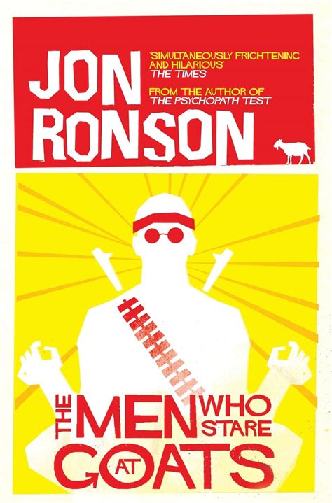 The Men Who Stare At Goats Uk Ronson Jon 9780330375481 Books