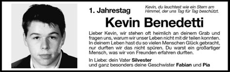 Kevin Benedetti Aus Kastelbell Tschars Trauerhilfeit Das Südtiroler Gedenkportal