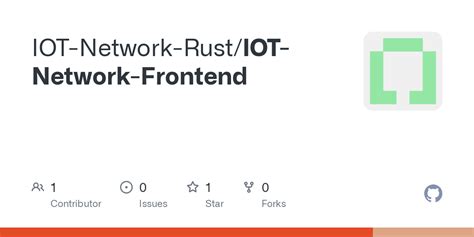 Github Iot Network Rustiot Network Frontend