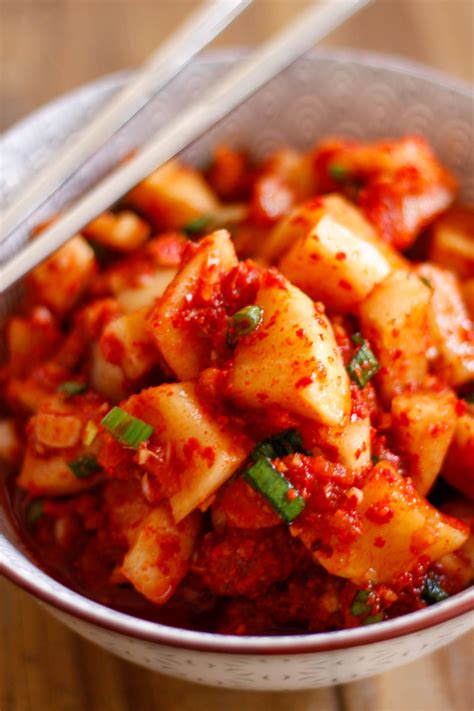 Delish Spicy Radish Kimchi Recipe Explore Cook Eat
