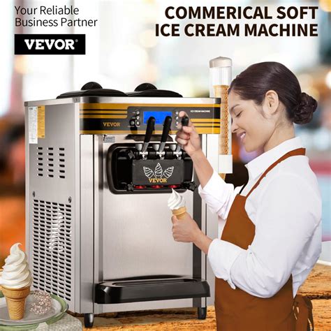 Vevor Vevor Commercial Ice Cream Maker 22 30l H Yield 2350w