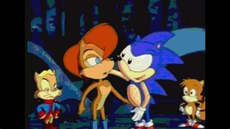 Sally Acorn And Sonic Kissing Sally Acorn And Sonic Kissing