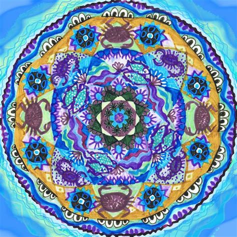 Water Mandala Drawing By Viv Rosser Saatchi Art