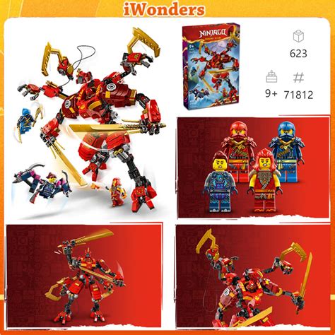 Kais Ninja Climbing Mech 71812 623 Peças Kit Ninjago De Construção