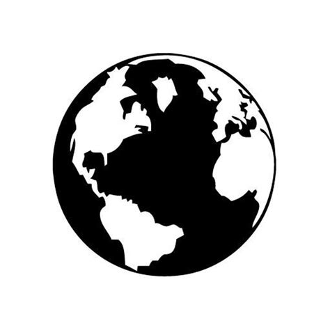 Earth Globe Vinyl Decal Sticker For Wall Car Bike Iphone Ipad