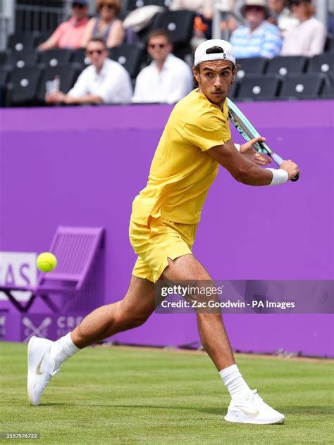 Lorenzo Musetti In Action Against Alex De Minaur During Their Mens News Photo Getty Images