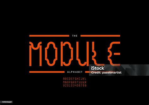 Module Alphabet Stock Illustration Download Image Now Abstract