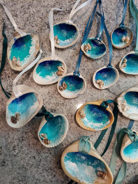 Seashell Ornaments Etsy