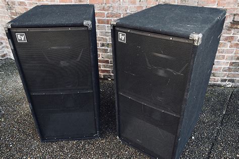 Ev Electro Voice Pair Of Speakers Mtl 1 Dual 18 Subwoofer Reverb