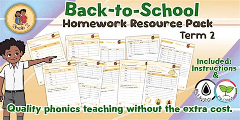 Gr 2 Phonics T2 Homework Resource Pack Caps Aligned