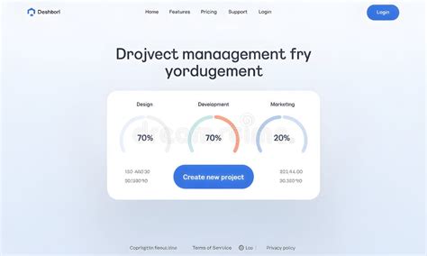 Project Management Dashboard Stock Illustration Illustration Of Screenshot Percentage 388348904
