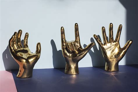 Brass Hands Sculptures The Cool Hunter Journal