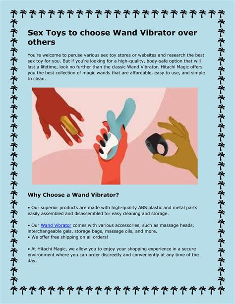 Sex Toys To Choose Wand Vibrator Over Others By Hitachi Magic Issuu