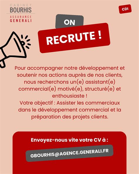Ça Recrute Au Cabinet Bourhis Assurances Nous Sommes à La Recherche D