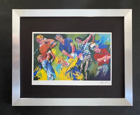 Leroy Neiman Awesome Print Golf Champions Framed In A New 11x14