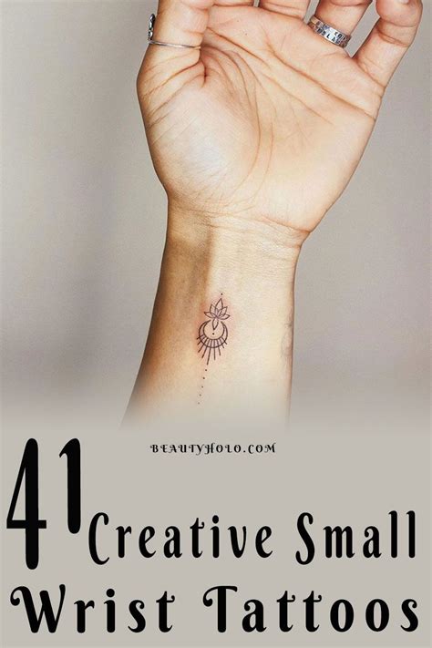 41 Gorgeous Small Wrist Tattoos For Women Artofit