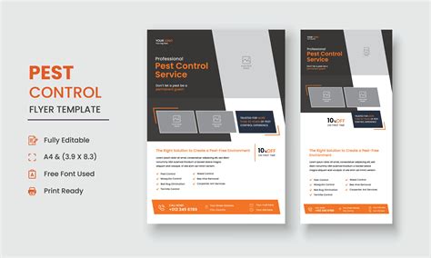 Pest Control Service Flyer Template Graphic By Gentle Graphix Pest Control Service Flyer Template Graphic By Gentle Graphix