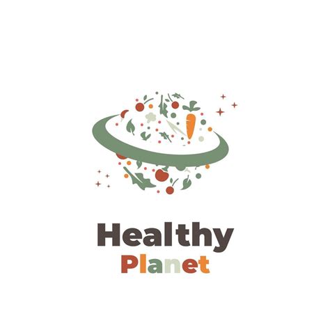 Logotipo De Ilustración De Vector De Planeta Saludable 10280669 Vector