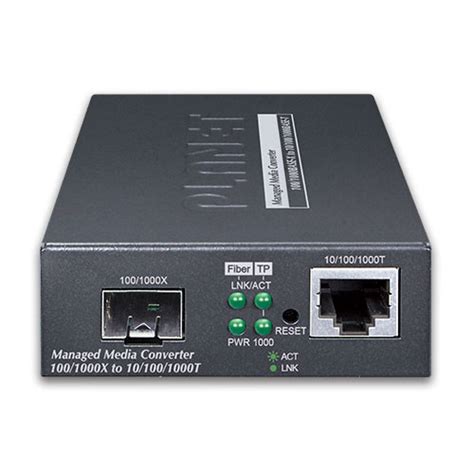 10 100 1000base T To 100 1000base X Sfp Managed Media Converter