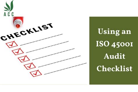 Iso 45001 Audit Checklist [2023]