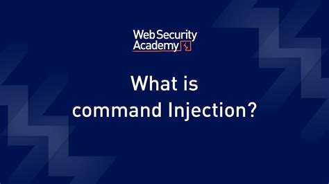 what is command injection web security academy youtube