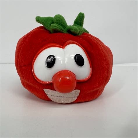 Gund Toys Vintage Gund Bob The Tomato Veggie Tales Plush Bean Bag