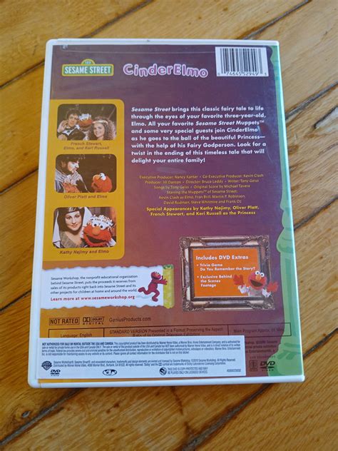 Sesame Street Cinderelmo Dvd Rare White Cover Elmo Keri Russell 74645529493 Ebay