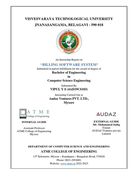 Billing Software System Individual Project Vipul Y S 4ad19cs103 Pdf