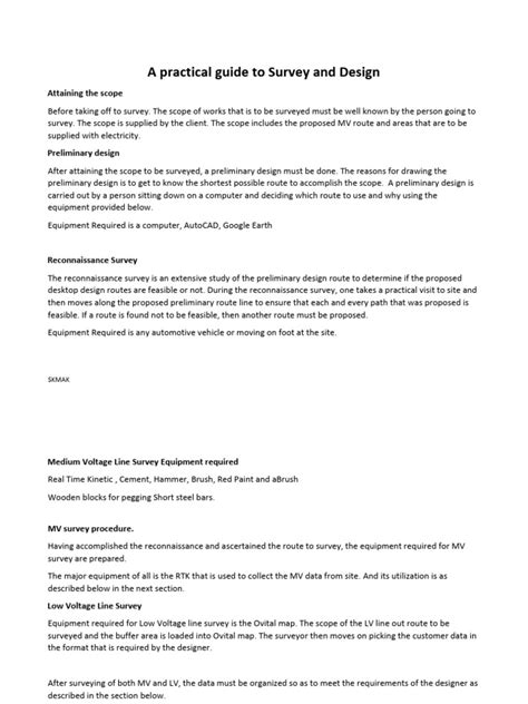 A Practical Guide To Survey And Design Pdf Surveying