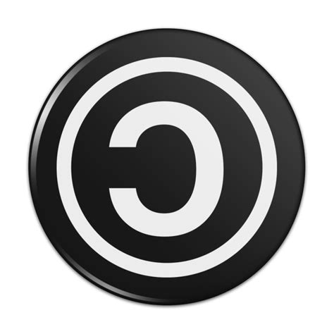 Copyleft Copy Left Copyright Funny Pinback Button Pin