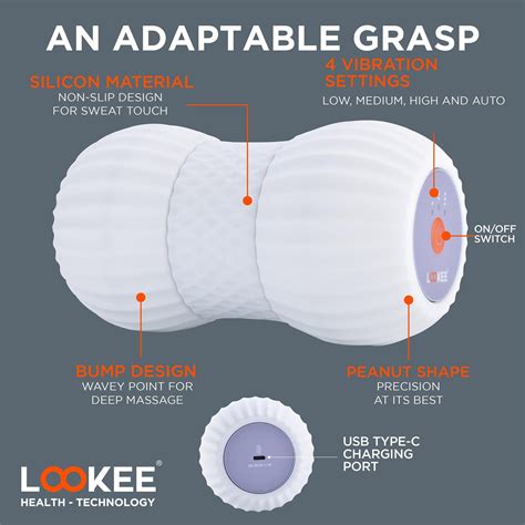 Lookee® Flexitwist™ A10 Vibrating Massage Roller Massager Peanut Ball