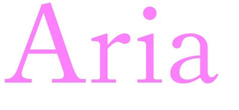 Aria Name For Girls Meaning Popularity And Origin