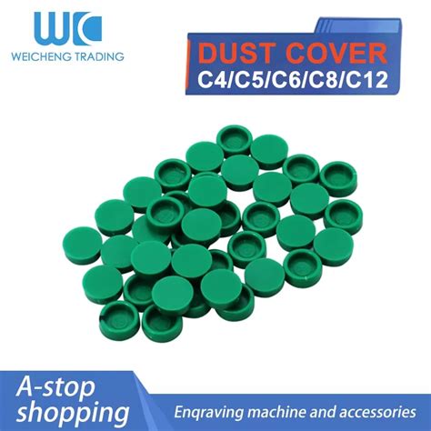 100pcs Nylon Plastic Dust Cover Green Caps Protector For Hgr15 Hgr2025