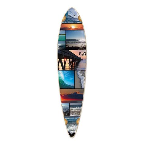 Punked Pintail Seaside Longboard Deck Longboards Usa