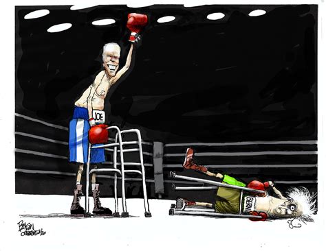 Political Cartoon U S Joe Biden Bernie Sanders Dnc Democratic