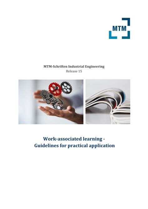 Pdf Work Associated Learning Guidelines For Practical Application