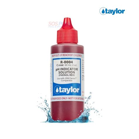 Taylor Ph Indicator Solution Phenol Red 2 Oz R 0004 C