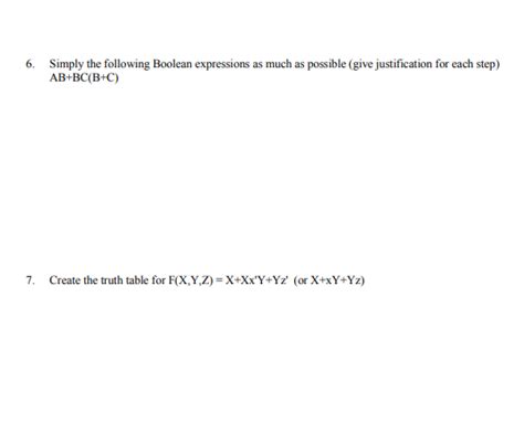 Solved Simply The Following Boolean Expressions As Much Chegg