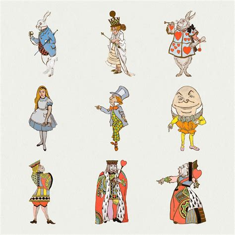 Alices Adventures In Wonderland Psd By Lewis Carroll Character