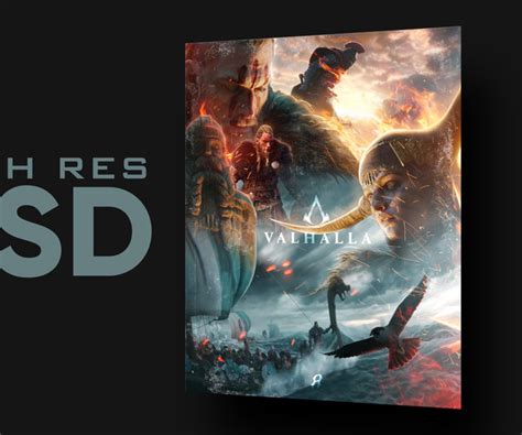 Artstation Assassins Creed Valhalla Poster Psd Full Resolution