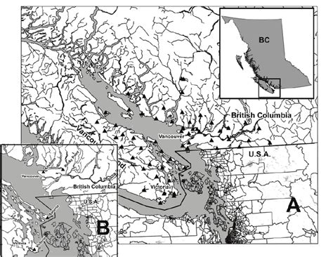 Location Of A Lichen Sampling And B Precipitation Chemistry