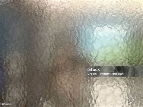 Textured Glass Reflection And Refraction Effect In Rippled Aquatex