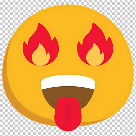 Fire Emoji Fire Eyes Face Emoji Illustration Png Clipart Cartoon
