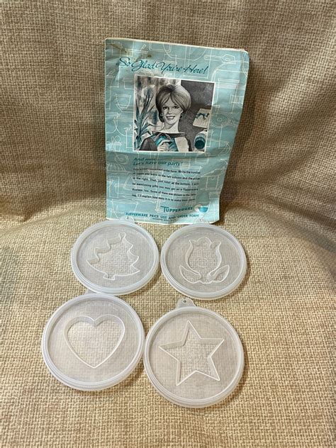 Vintage 1969 Tupperware Jel N Serve Lids Set Of 4tuliptreestarheart