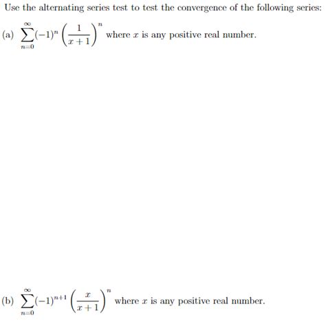 Solved Use The Alternating Series Test To Test The Chegg