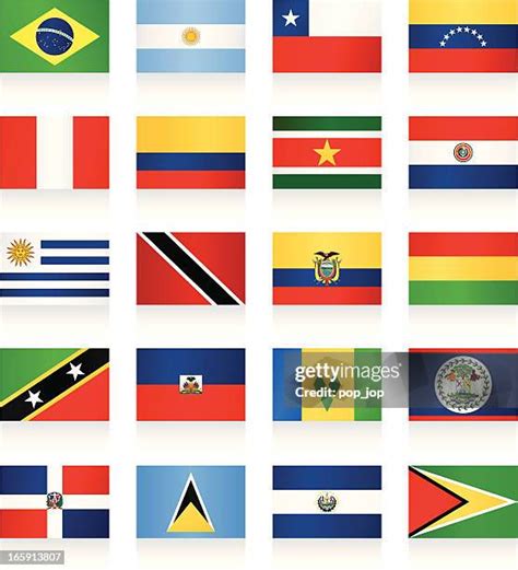 Flags Collection South And Central America High Res Vector Graphic