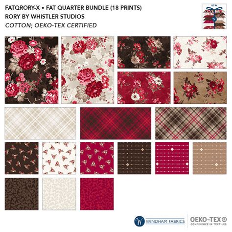 Rory Whistler Studios Fatqrory X Multi Fat Quarter Bundle Cotton