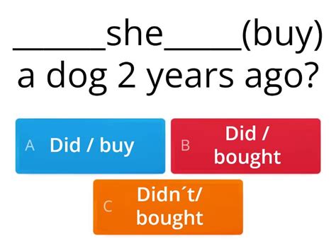 Simple Past Interrogative Form Quiz