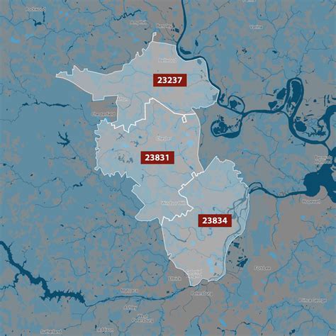 Virginia Zip Code Map