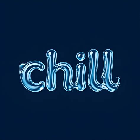 Fluid Typography Design For Chill Free Download Ai Scribbles